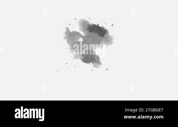 ink transition splatter blot spreading effect animation. Ink brush ...