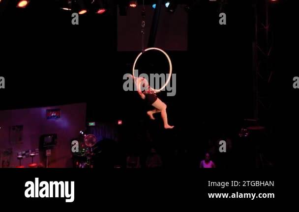 Female circus aerialist acrobat Stock Videos & Footage - HD and 4K ...