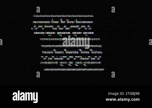 No signal glitch analog TV pixel noise distortion. Digital interference ...