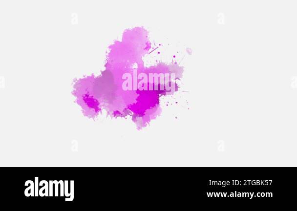 Ink drops fluid splash. Ink splatters transition animation. Ink brush ...