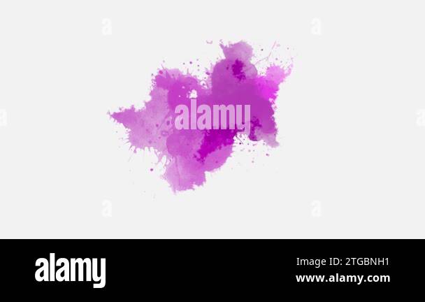 Ink drops fluid splash. Ink splatters transition animation. Ink brush ...