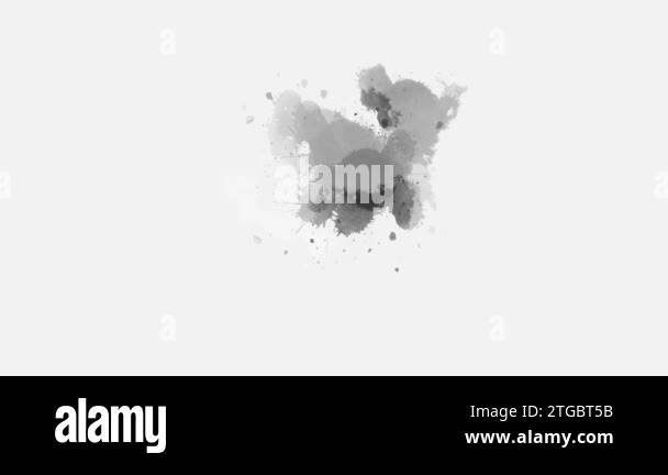 ink transition splatter blot spreading effect animation. Ink brush ...
