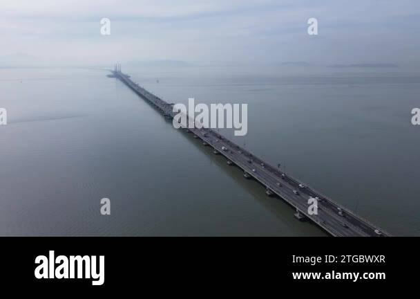 Georgetown, Penang Malaysia - May 18, 2022: The Majestic Penang Bridge ...