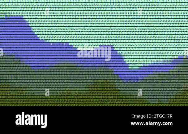 Glitch No signal flicker analog TV pixel noise distortion. Digital ...