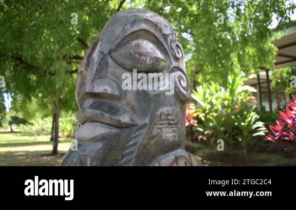 Traditional stone tiki statue Stock Videos & Footage - HD and 4K Video ...