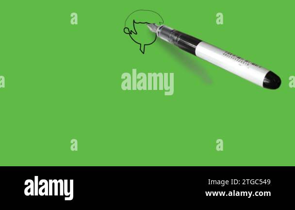 Draw young boy in smirk face standing straight assemble his both arms ...