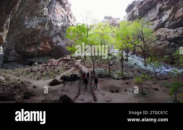 The sacred cave of the white mosque. A huge cave with its own eco ...