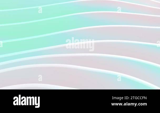 Wave animated 3D render. pink, blue, green waves gradient background ...