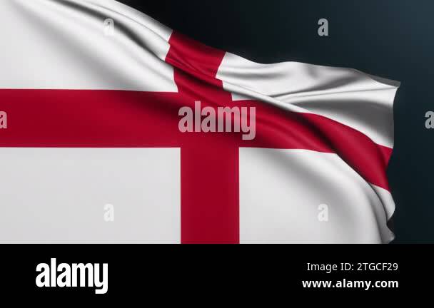 England flag. Saint Georges Cross. London sign. English official ...