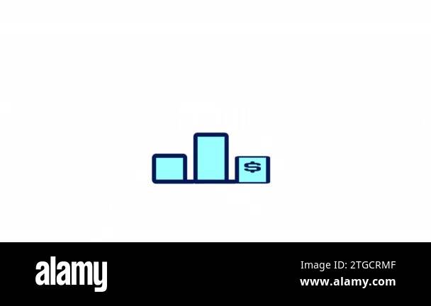 Animated sales bonus color ui icon. Salesman reward. Commission and ...