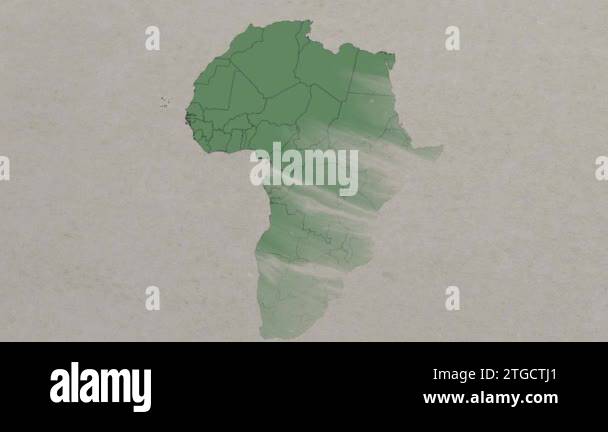 Map showing Congo From above zooming in. Congo map location on Africa ...