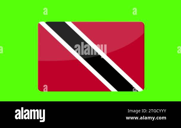 The digital footage of the flag of Trinidad and Tobago popping up on ...