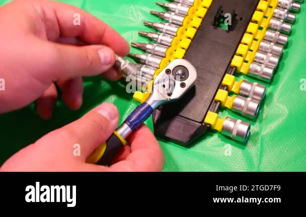 wrench tool. Tools: head crank, ratchet, imbus keys. screwdrivers ...