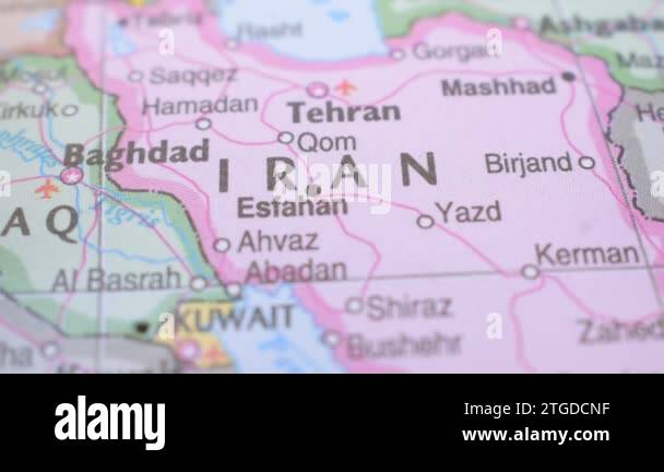 Travel Concept Push Pin Pointing on a Political Map Location of The ...