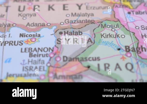 Syria political map capital Stock Videos & Footage - HD and 4K Video ...
