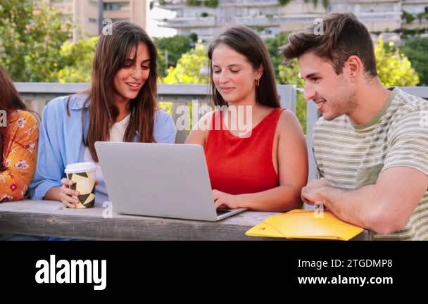 Students searching on computer Stock Videos & Footage - HD and 4K Video ...