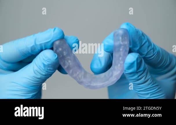 Dental transparent plastic mouthguard, splint for the treatment of ...