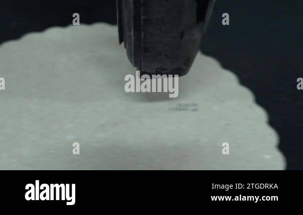 The process of giving the date and serial number on the products from ...