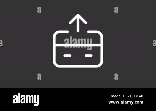 Animated payout white line ui icon. Payment card transaction. Seamless ...