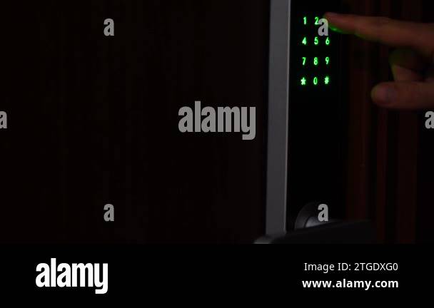 Combination security door lock Stock Videos & Footage - HD and 4K Video ...