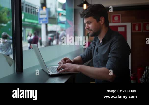 Happy male entrepreneur typing Stock Videos & Footage - HD and 4K Video ...