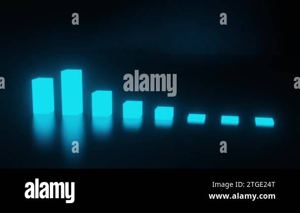 Animated blue equalizer. Equalizer 3d model Stock Video Footage - Alamy