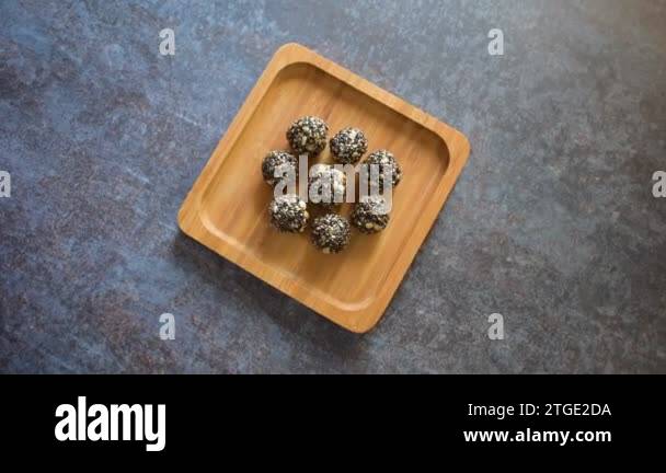 Til Laddu Indian traditional sweet made from black sesame seeds Stock ...