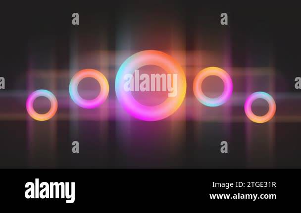 4K.abstract motion animation massive wiggle blur donuts circle Stock ...