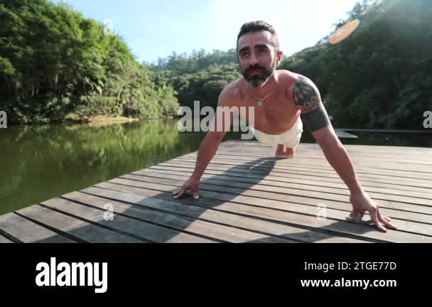 Muscle man exercise outside plank Stock Videos & Footage - HD and 4K ...