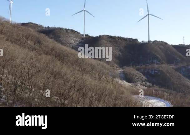 White modern windmills turning blades Stock Videos & Footage - HD and ...