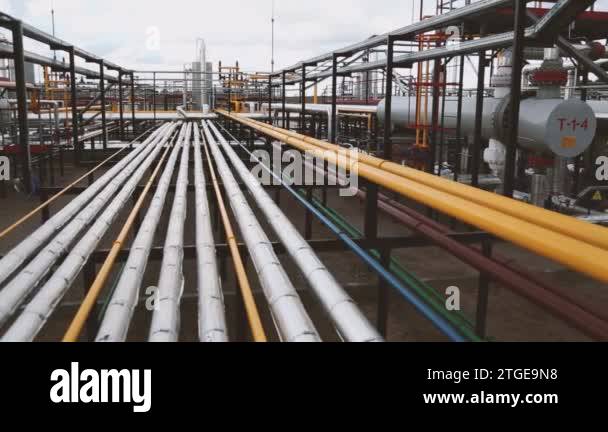 Natural gas plant compressor station Stock Videos & Footage - HD and 4K ...