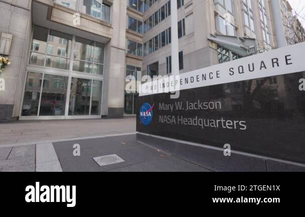 Sign in front of the National Aeronautics and Space Administration ...