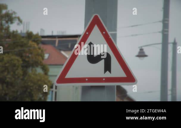 The first to the left traffic sign Stock Videos & Footage - HD and 4K ...