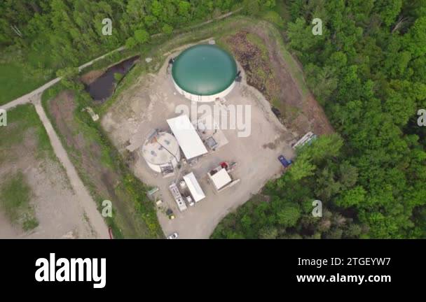 Biogas plant and farm in park or green space in Toronto, Canada ...