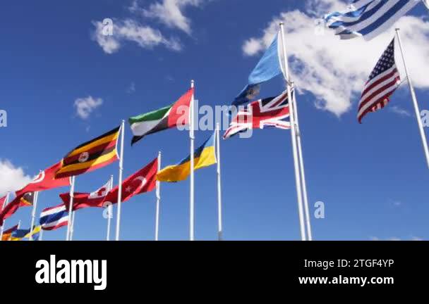 World flags flying Stock Videos & Footage - HD and 4K Video Clips - Alamy