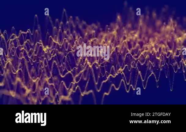 Abstract wave of particles. Sound wave element. Equalizer for music ...