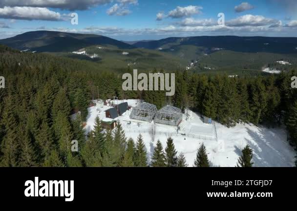 Greenhouse station snow winter frost open top chambers climate change ...