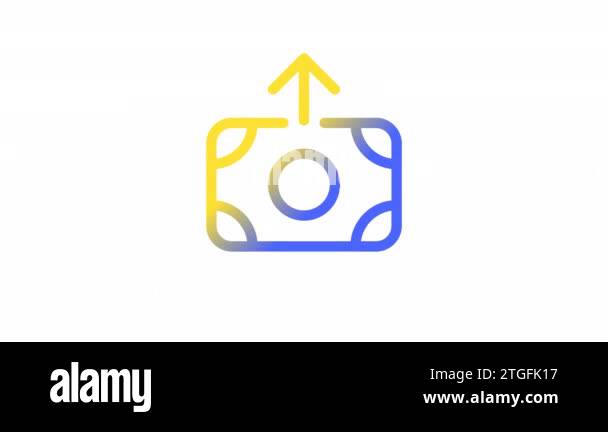 Animated purchase gradient ui icon. Payment. Transaction. Seamless loop ...