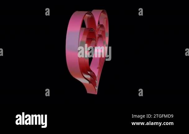 3D heart animation with transparent background Stock Video Footage - Alamy