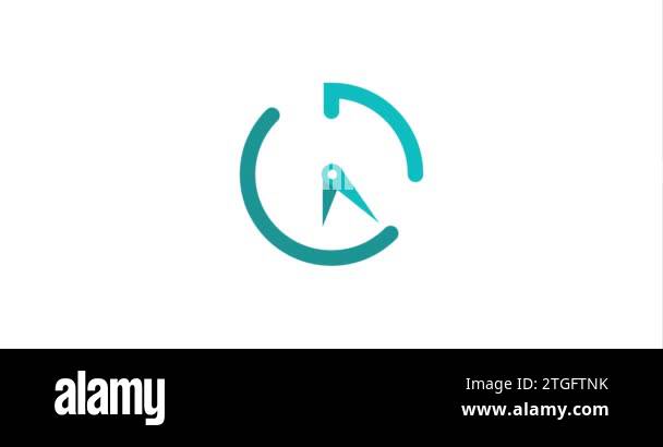 47 min timer clock modern animation design Stock Video Footage - Alamy