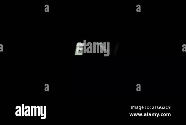 Even text animation on black background. Modern text animation, written ...