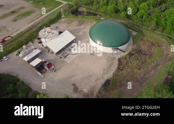 Biogas plant and farm in park or green space in Toronto, Canada ...