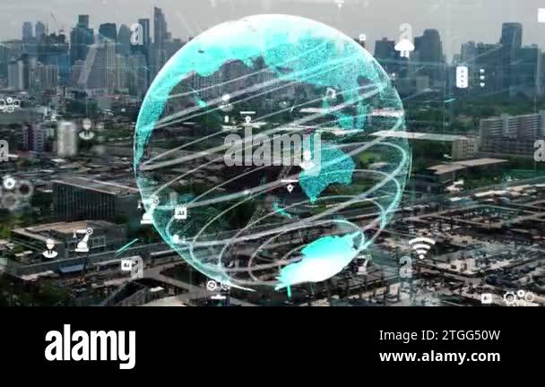 Construction technology concept with alteration graphic over ...