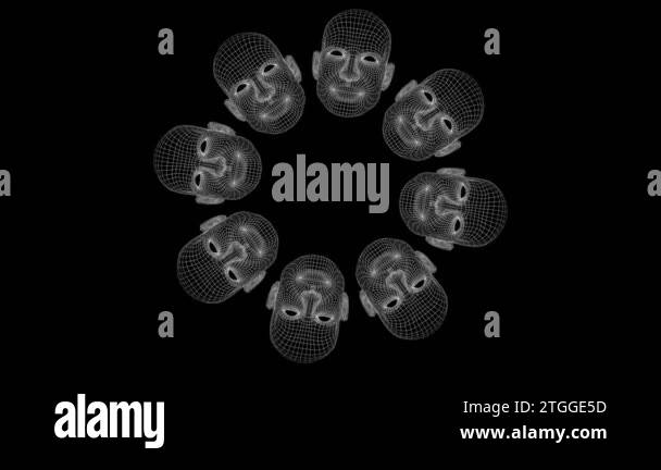 VJ loop. Video for nightclub. 3D grid animation for the show. Speaking ...