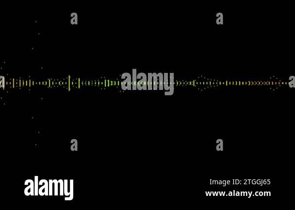 Audio visualizer. Music waves oscillate. Digital Sound wave or ...