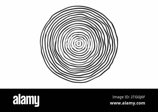 Wood logs with age rings stop motion graphic animation. Wooden tree ...