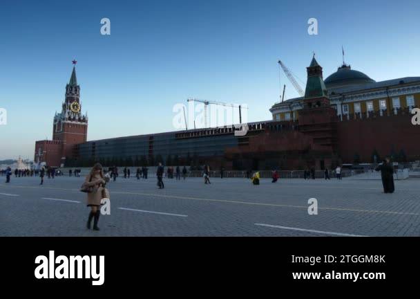 4k Red Square in Moscow, Russia. It separates Kremlin, official ...
