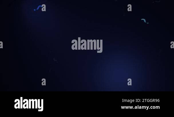 Falling question marks. Interrogation signs on dark blue background. 4k ...