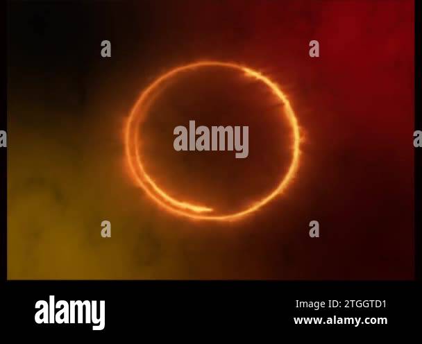 ring of fire effect green screen background Stock Video Footage - Alamy
