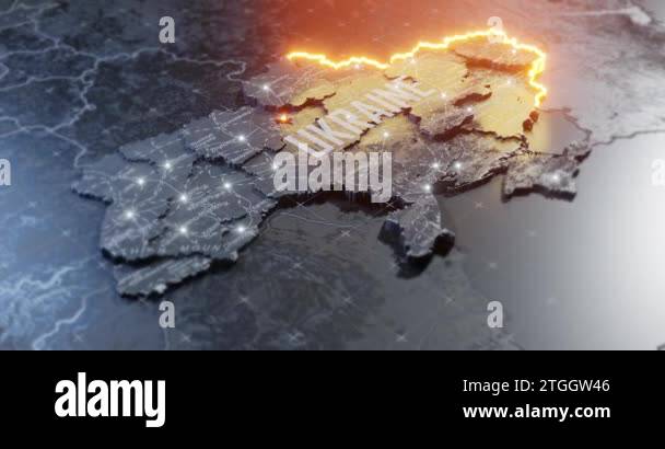 Military conflict between Ukraine and Russia. Concept map of war ...